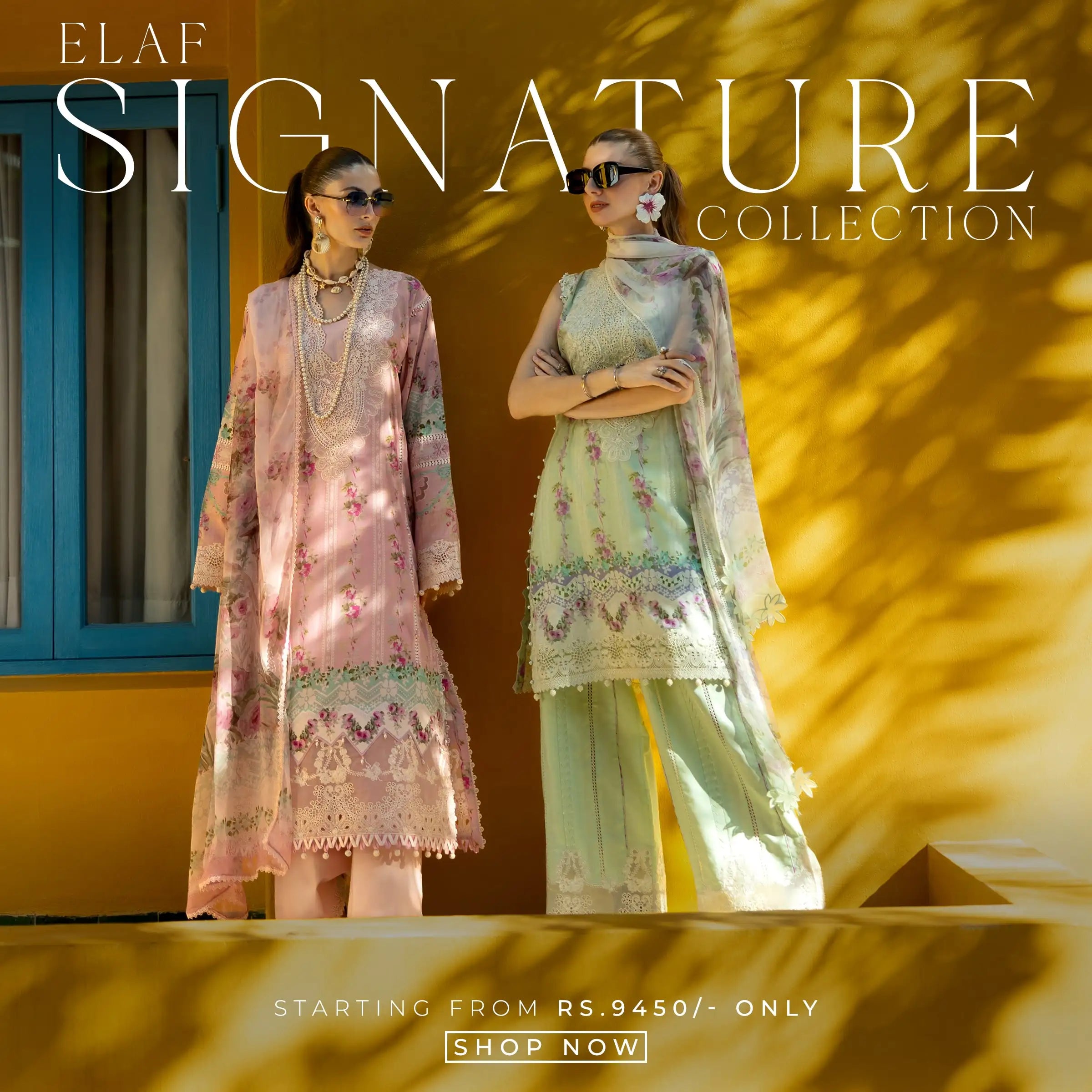 ELAF SIGNATURE COLLECTION 2025 - EMBROIDERED LAWN COLLECTION - Elaf Premium
